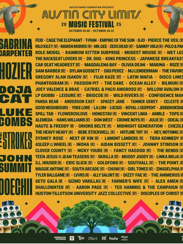 Official ACL Fest 2025 lineup is here: Doechii, Sabrina Carpenter, The ...