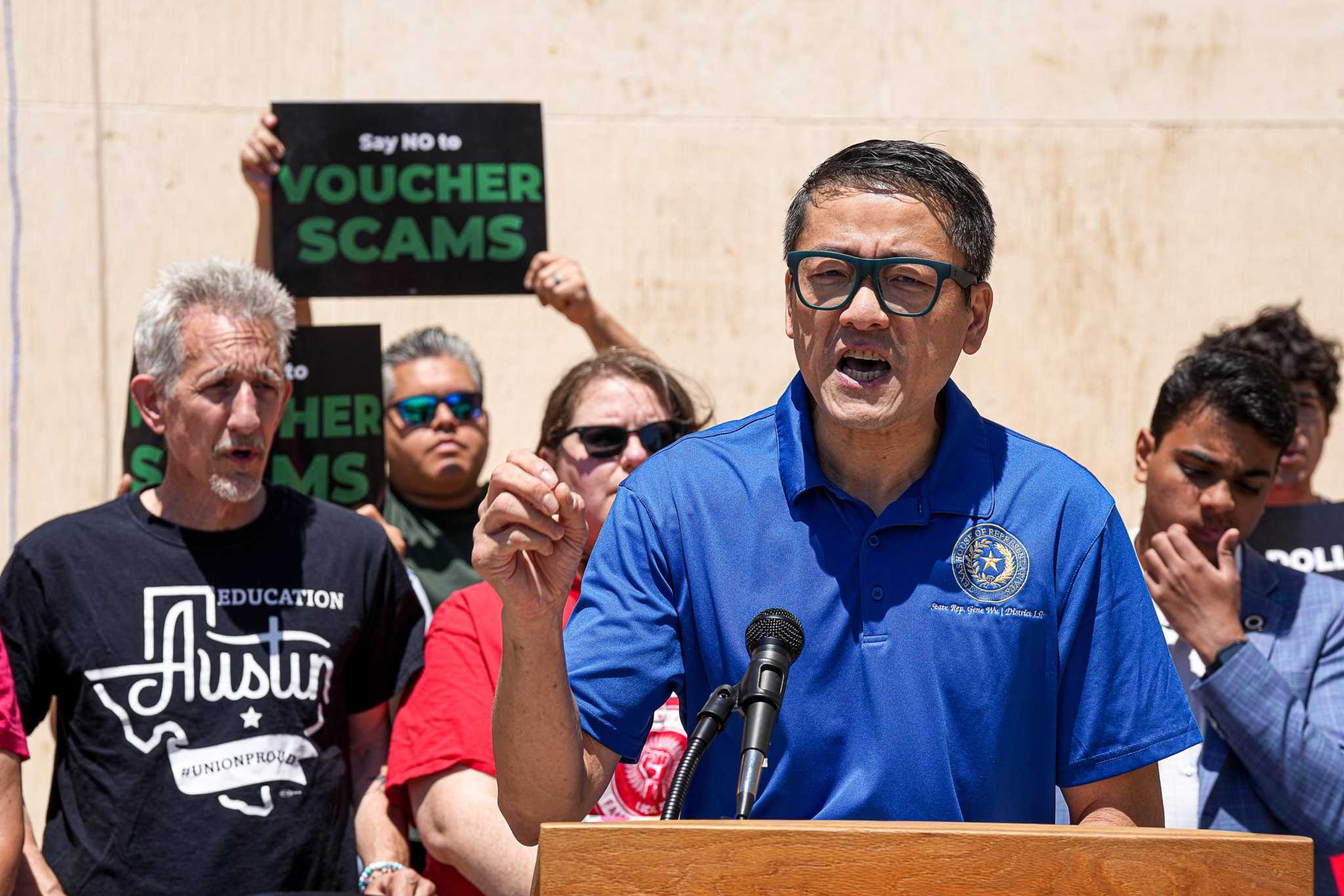 Local leaders protest signing of Senate Bill 2, see the photos
