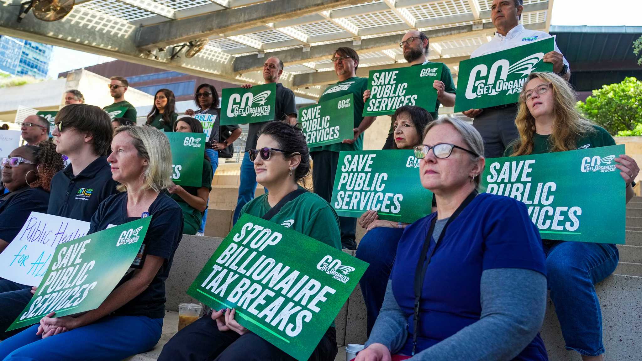 Austin IT consolidation plan sparks union worker protest
