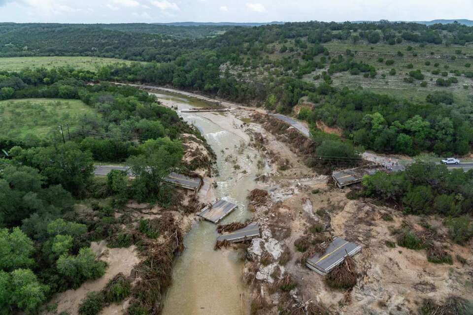 Aerial photos show devastation after Travis County flooding