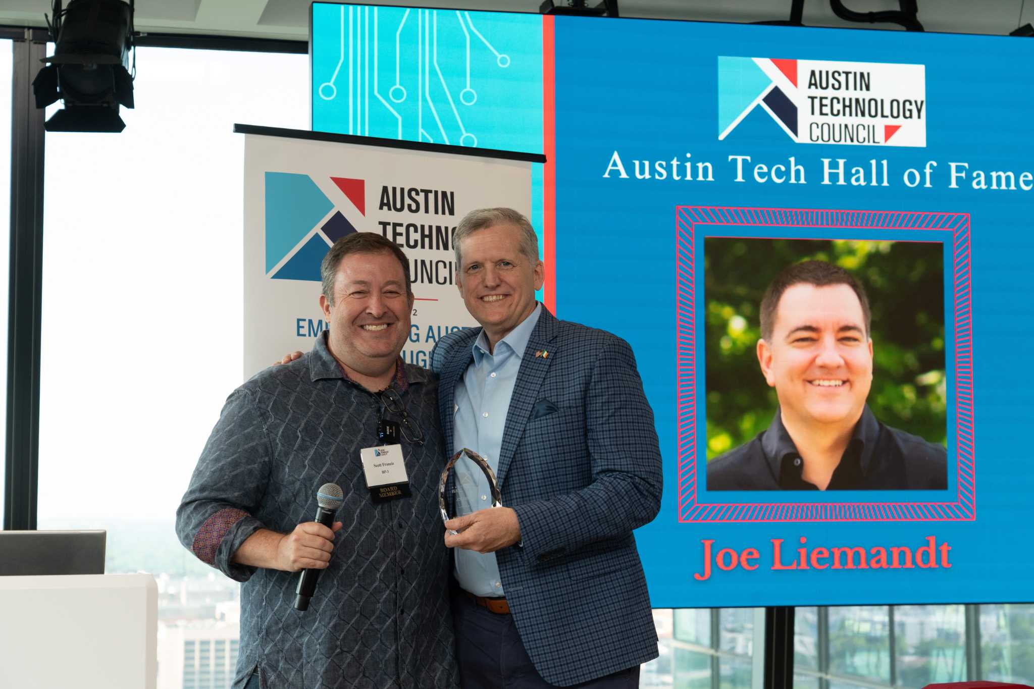 Who was inducted into Austin Technology Council's Hall of Fame?
