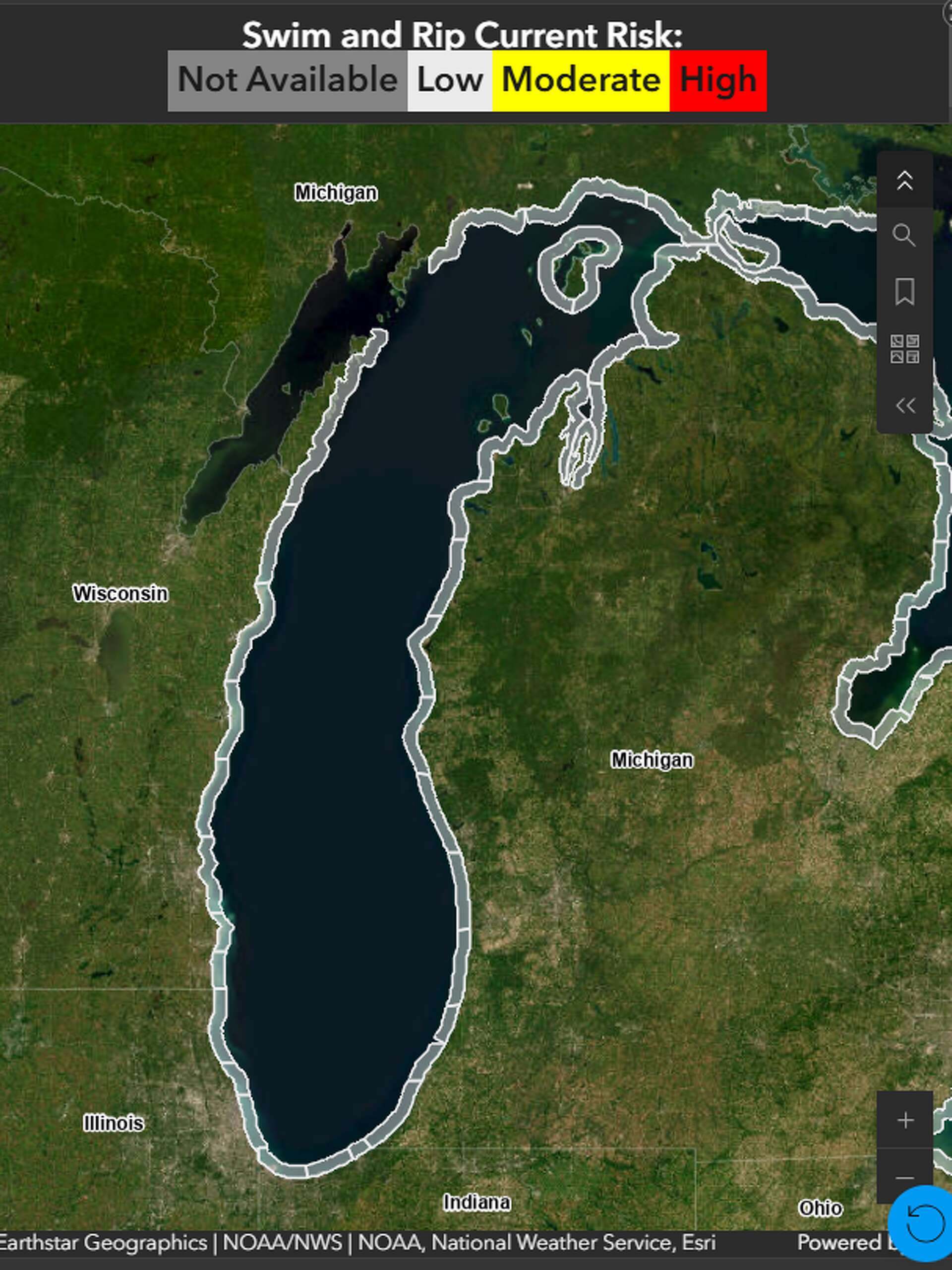 DAILY OUTLOOK: Lake Michigan beach conditions for swimming