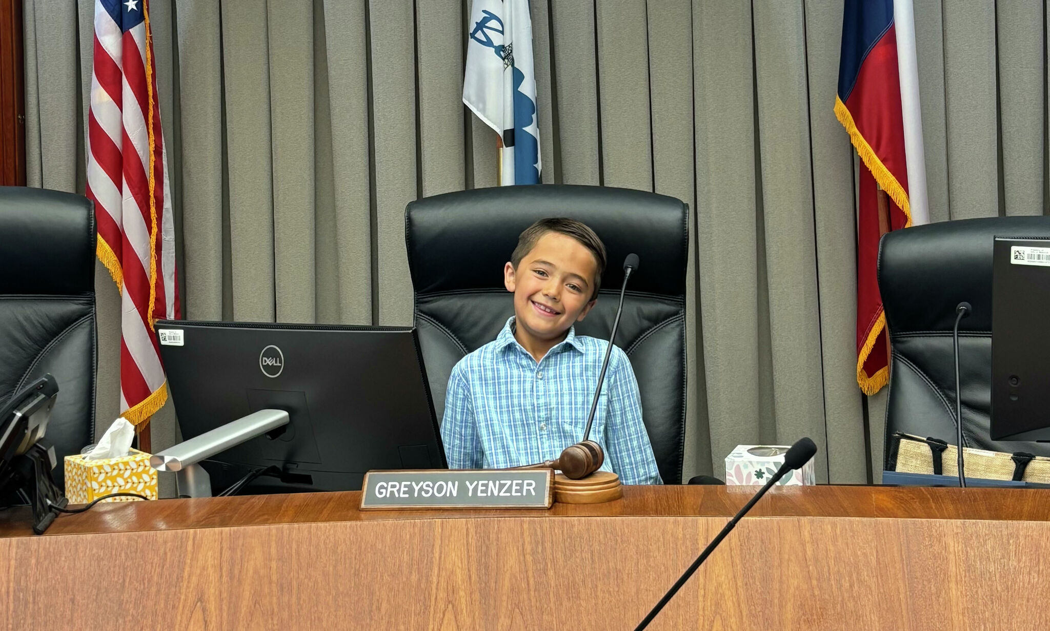 7-year-old Greyson Yenzer chosen as Junior Mayor for the Day