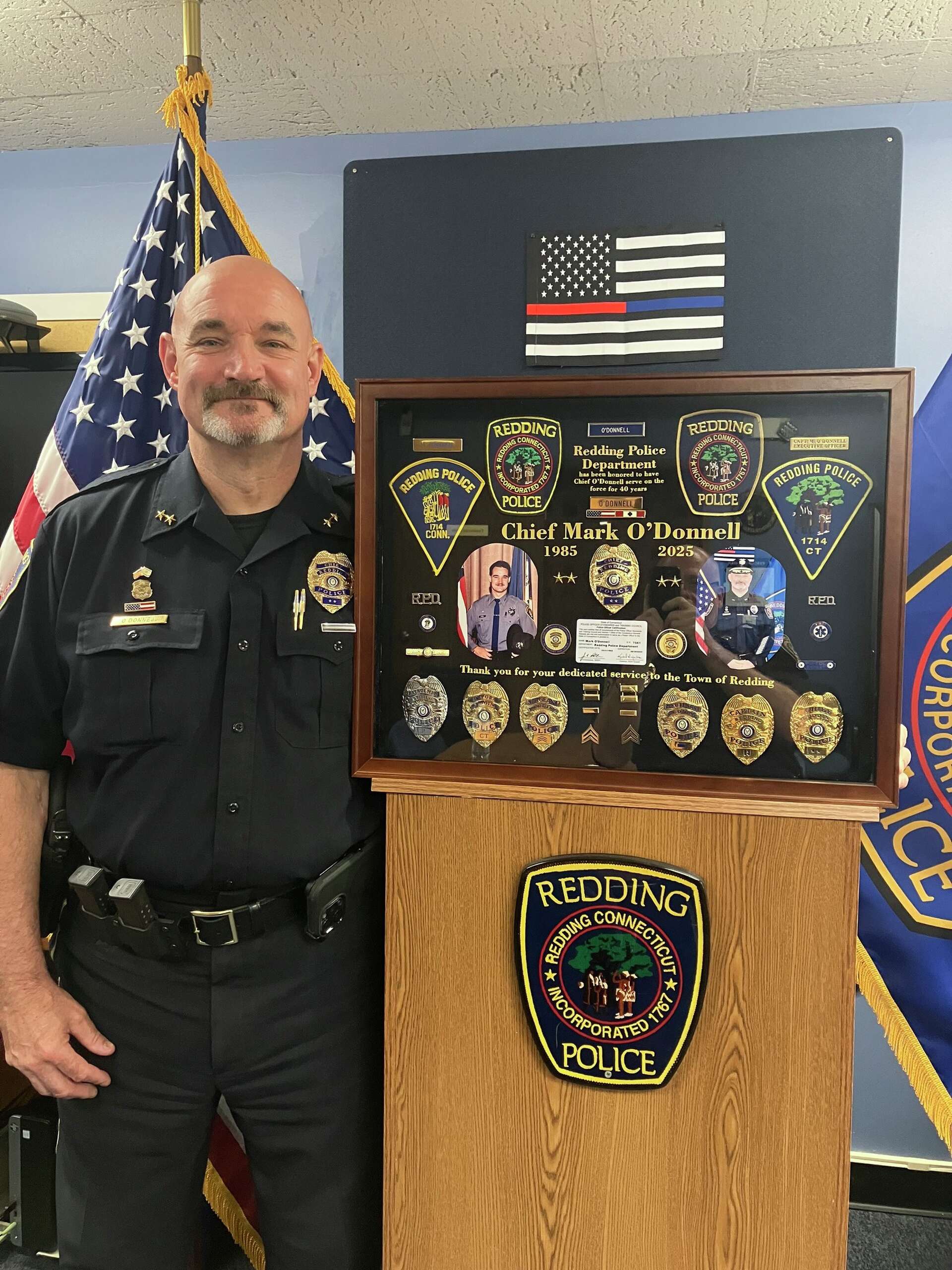 Monroe man retires as Redding police chief after 40 years