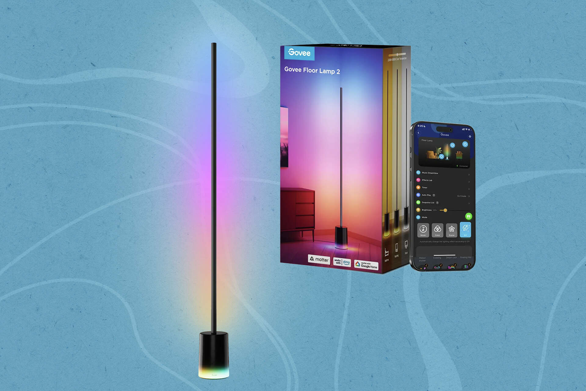Snag a Govee smart floor lamp for just $100 this Prime Day