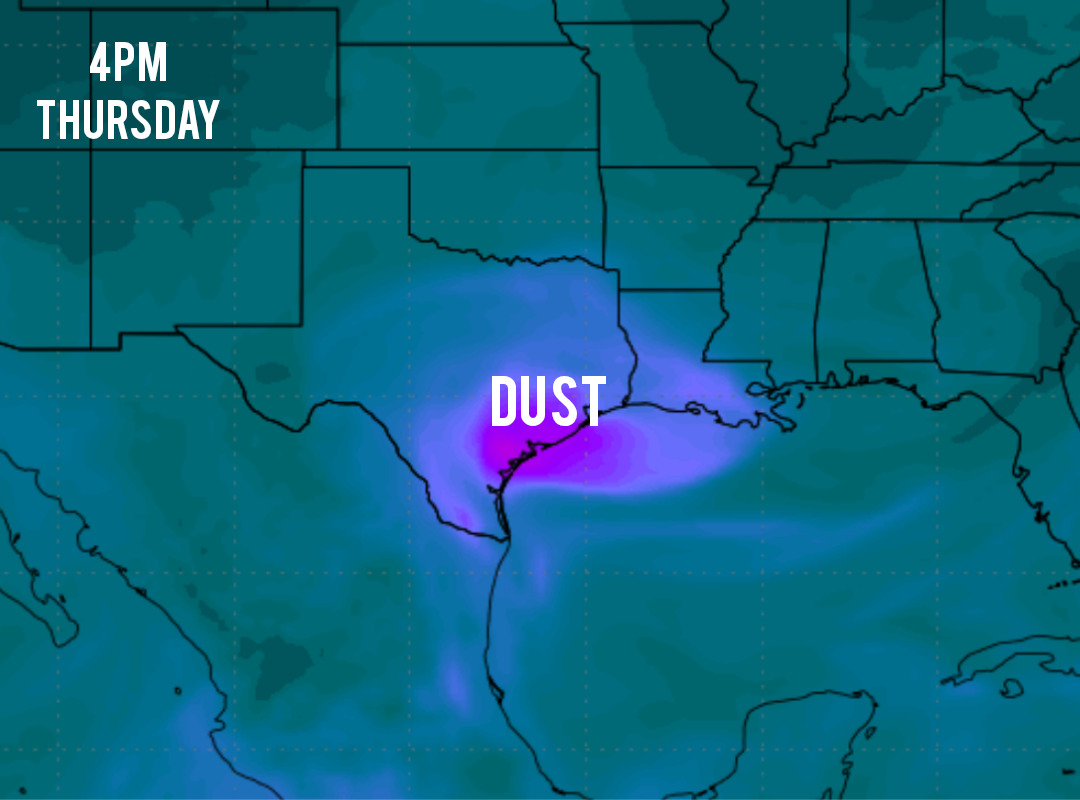 Texas weather: Saharan dust and high pressure arrive Thursday