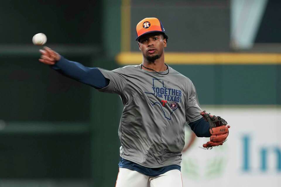 Houston Astros' top prospect Brice Matthews makes MLB debut at home