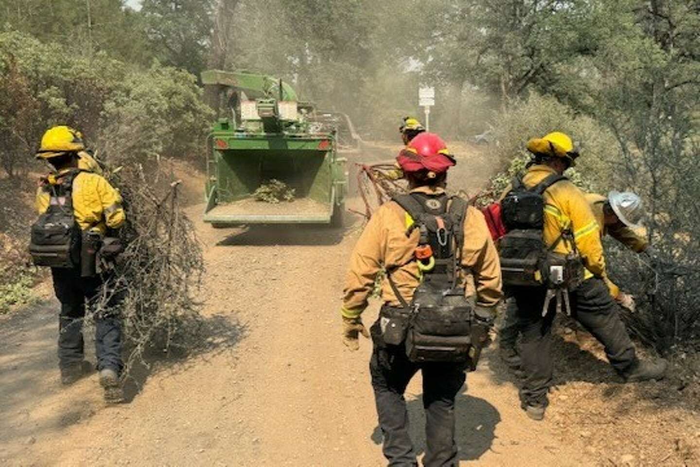 California wildfire: Green Fire crew member suffers heat illness
