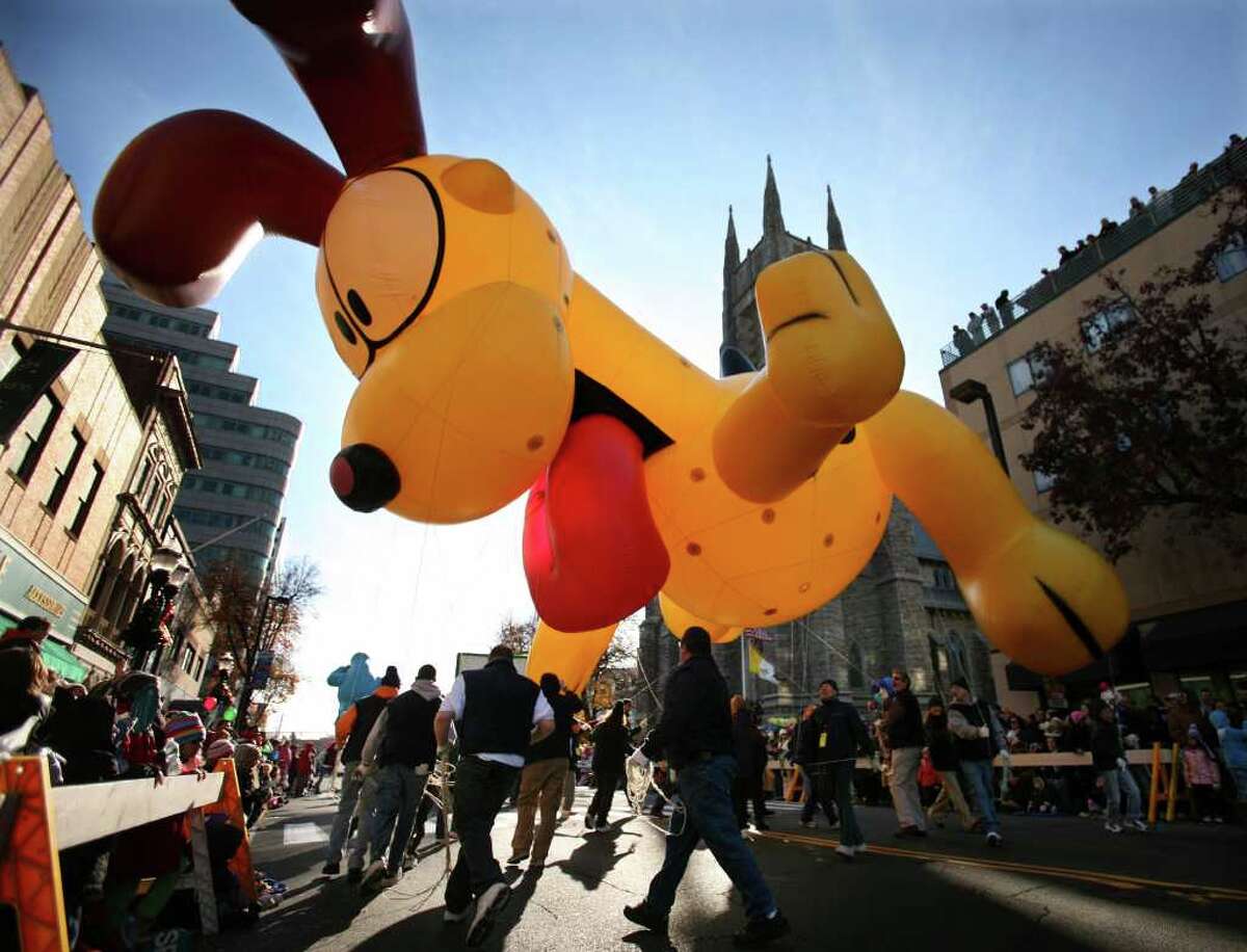 Balloons leave crowd walking on air