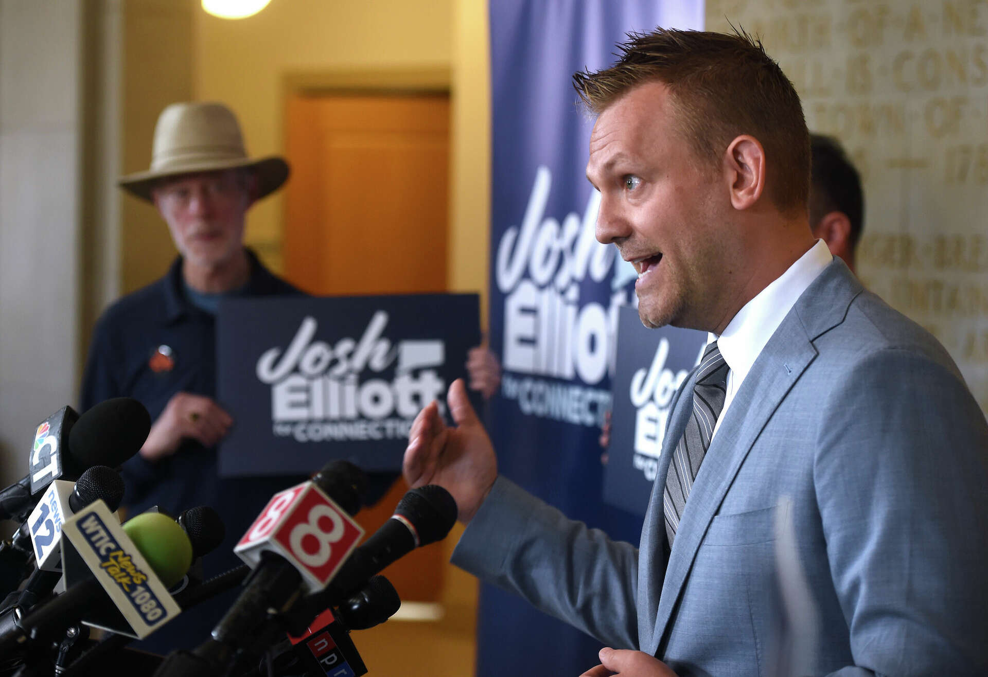 CT Rep. Josh Elliott unveils campaign for governor, challenging Lamont