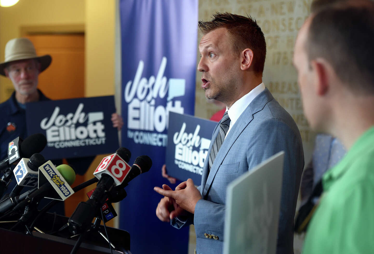 CT Rep. Josh Elliott unveils campaign for governor, challenging Lamont