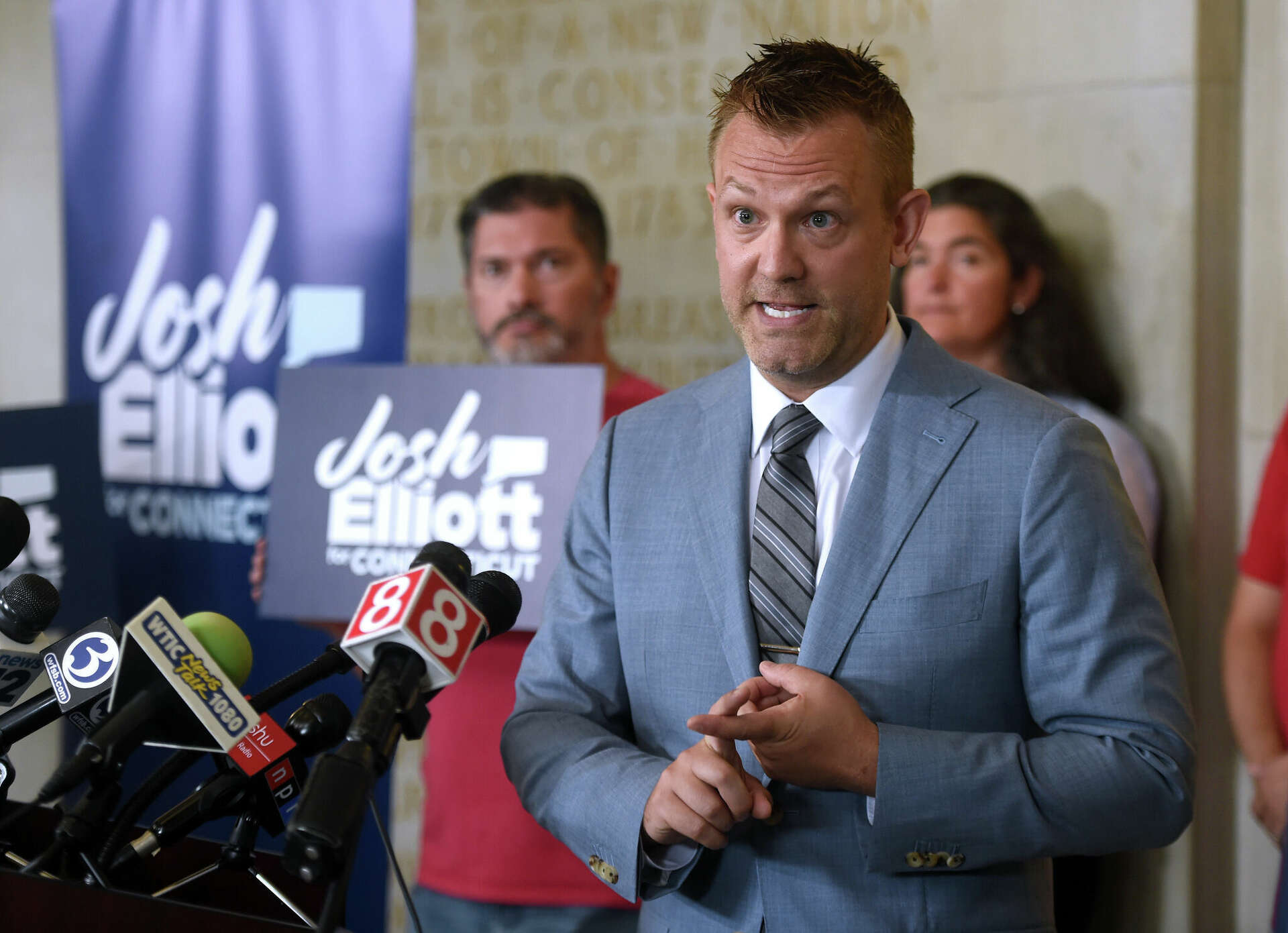 CT Rep. Josh Elliott unveils campaign for governor, challenging Lamont