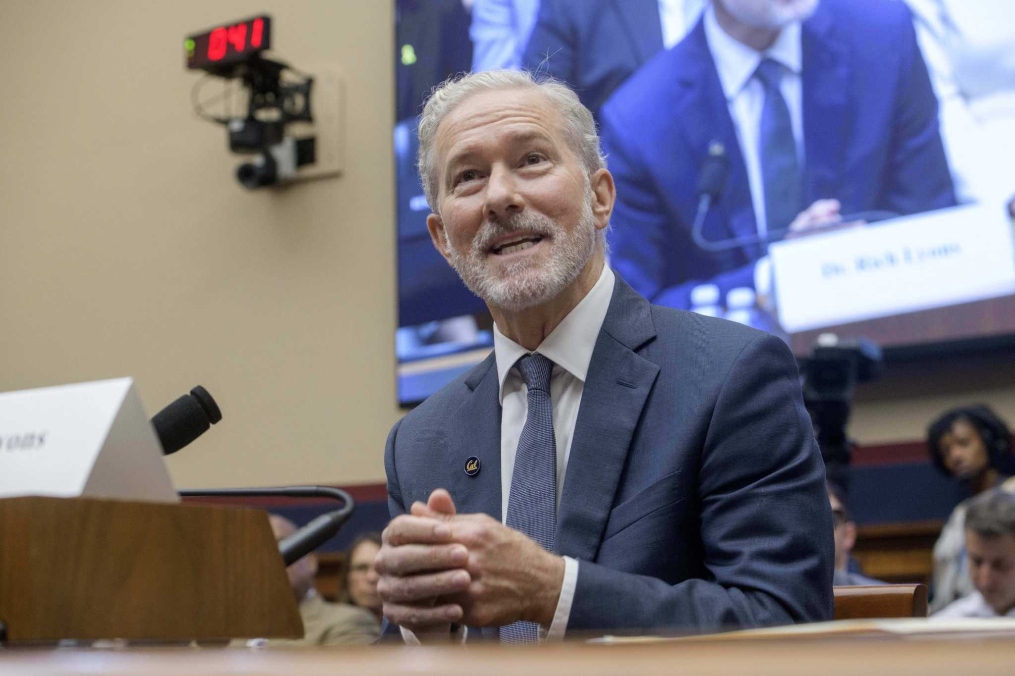UC Berkeley chancellor Lyons faces House probe on campus antisemitism