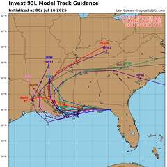 Is there a tropical storm coming? Invest 93L tracker, spaghetti models