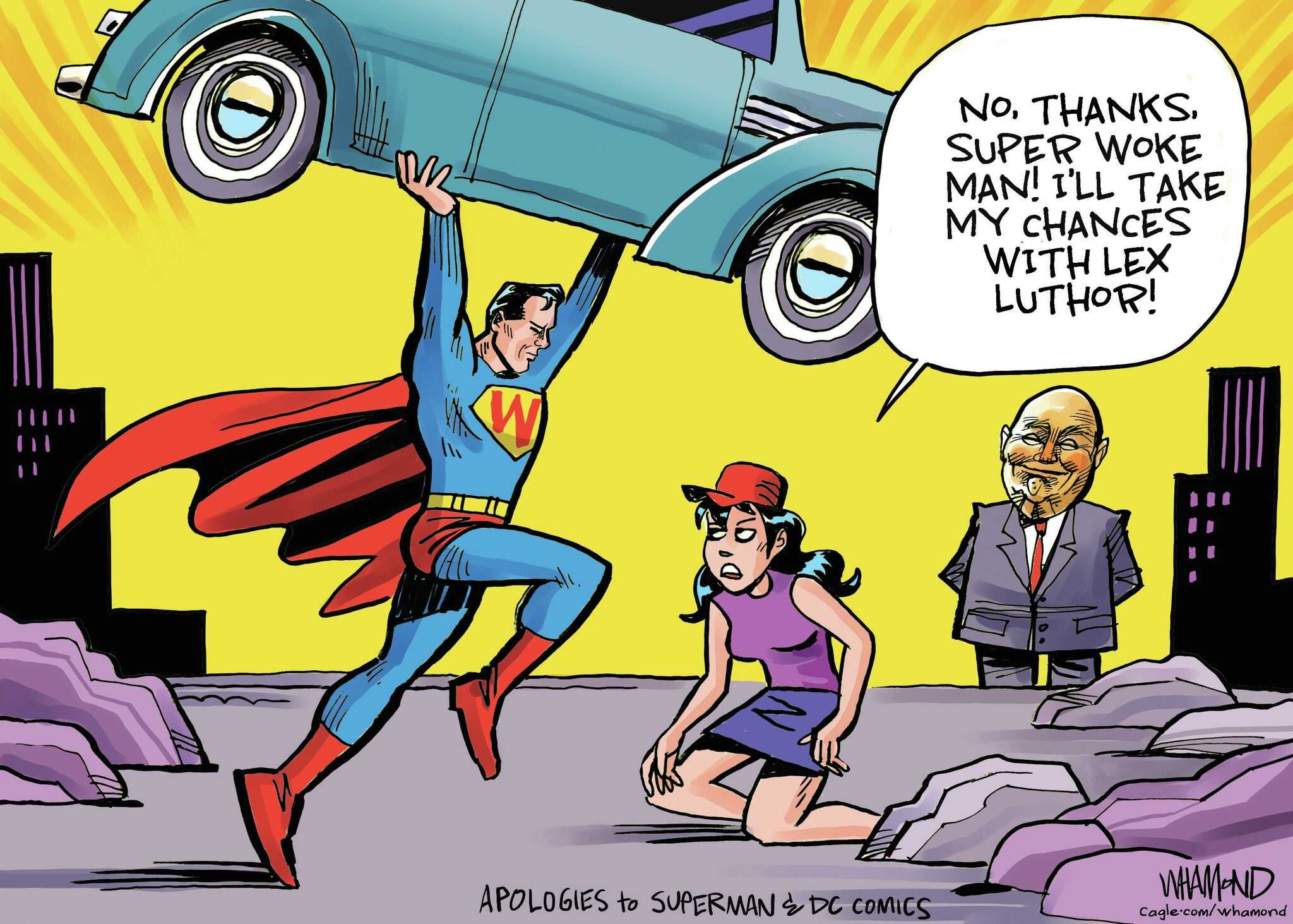 Opinion cartoon: Super woke