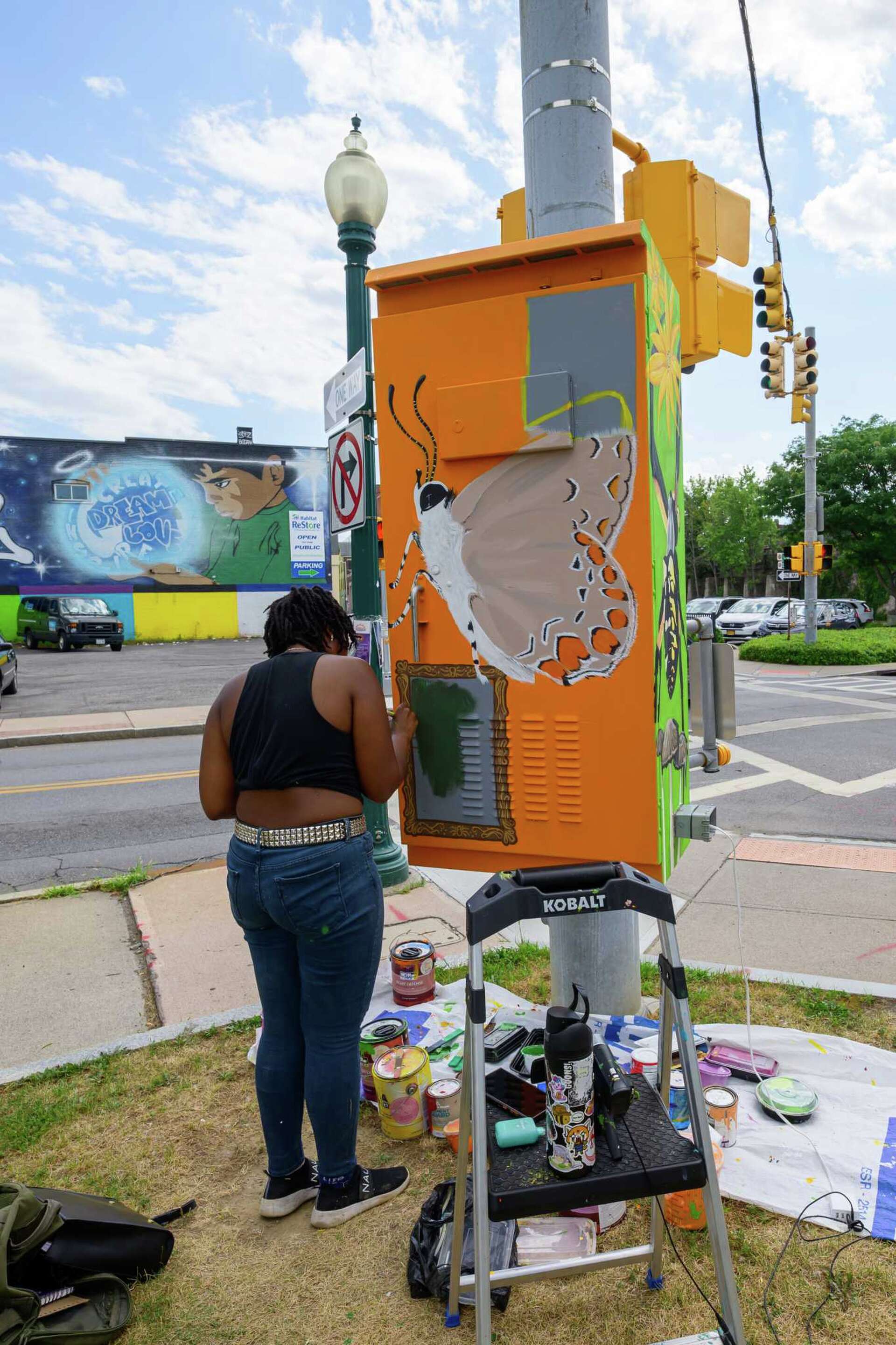 Artists create murals on Schenectady electrical boxes via C.R.E.A.T.E.
