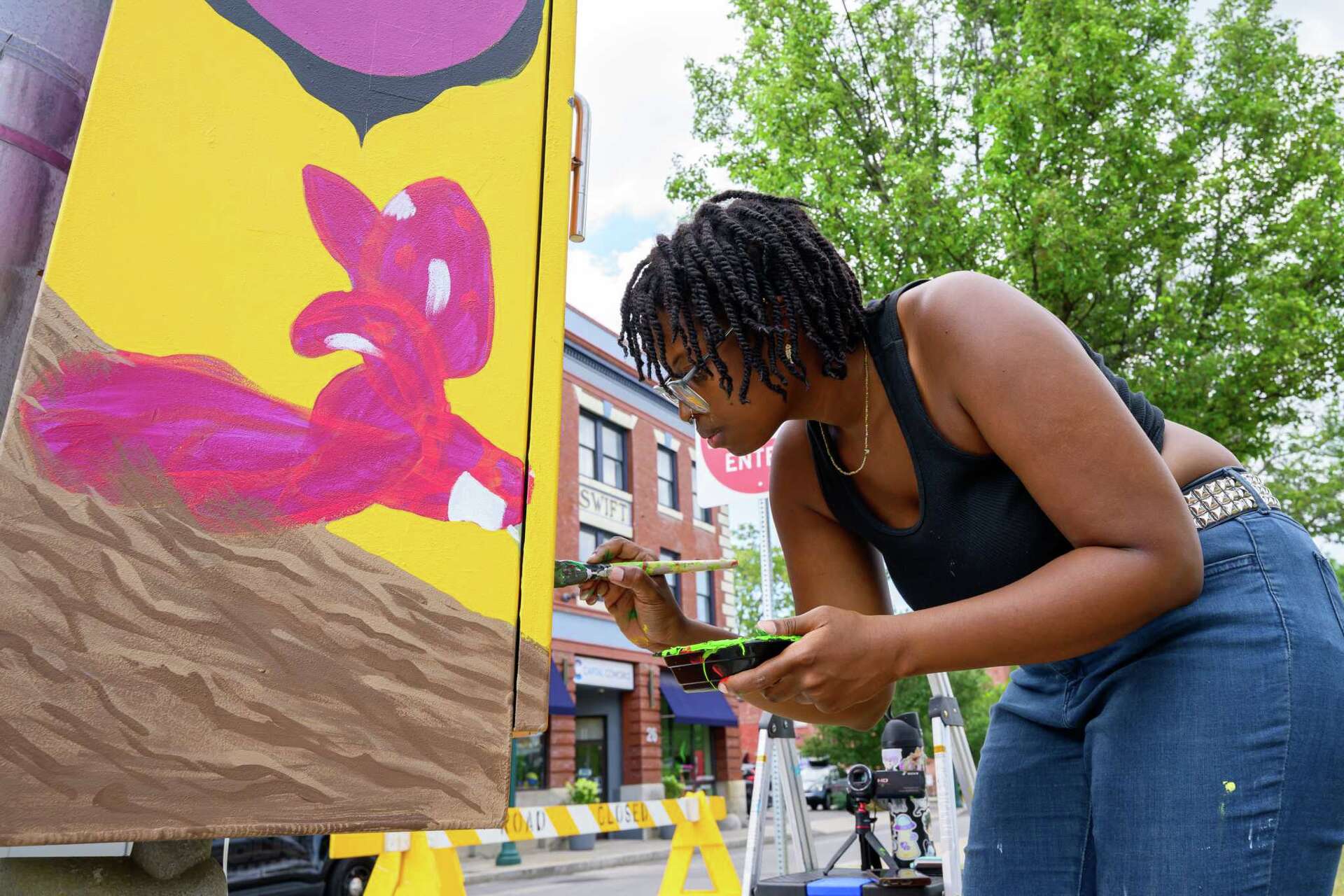 Artists create murals on Schenectady electrical boxes via C.R.E.A.T.E.