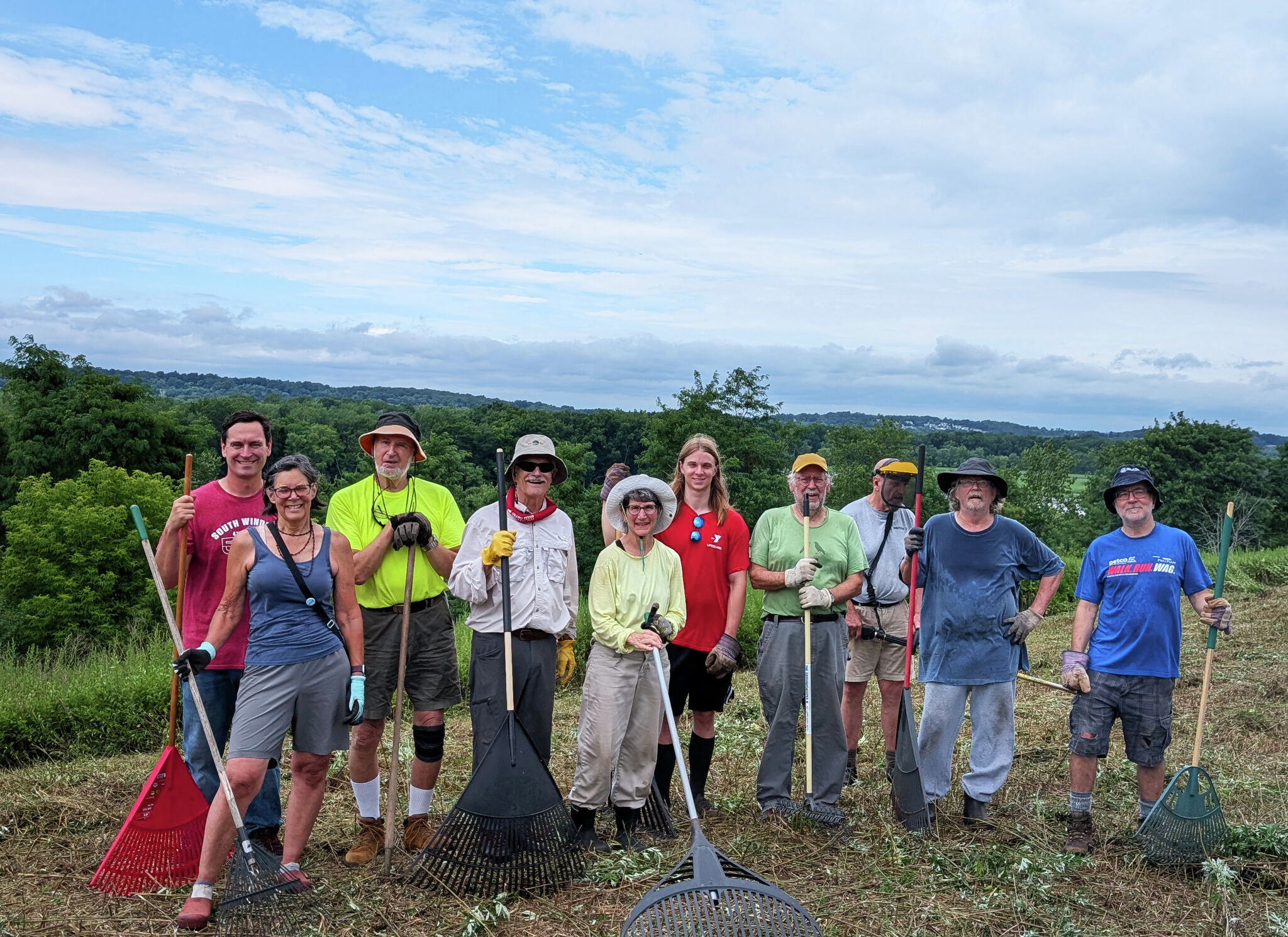 Work continues at Middletown's nature trail at top of landfill