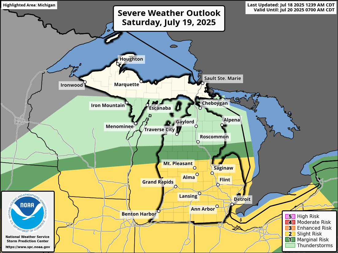 Michigan faces severe storms on Saturday: Threats and Timing