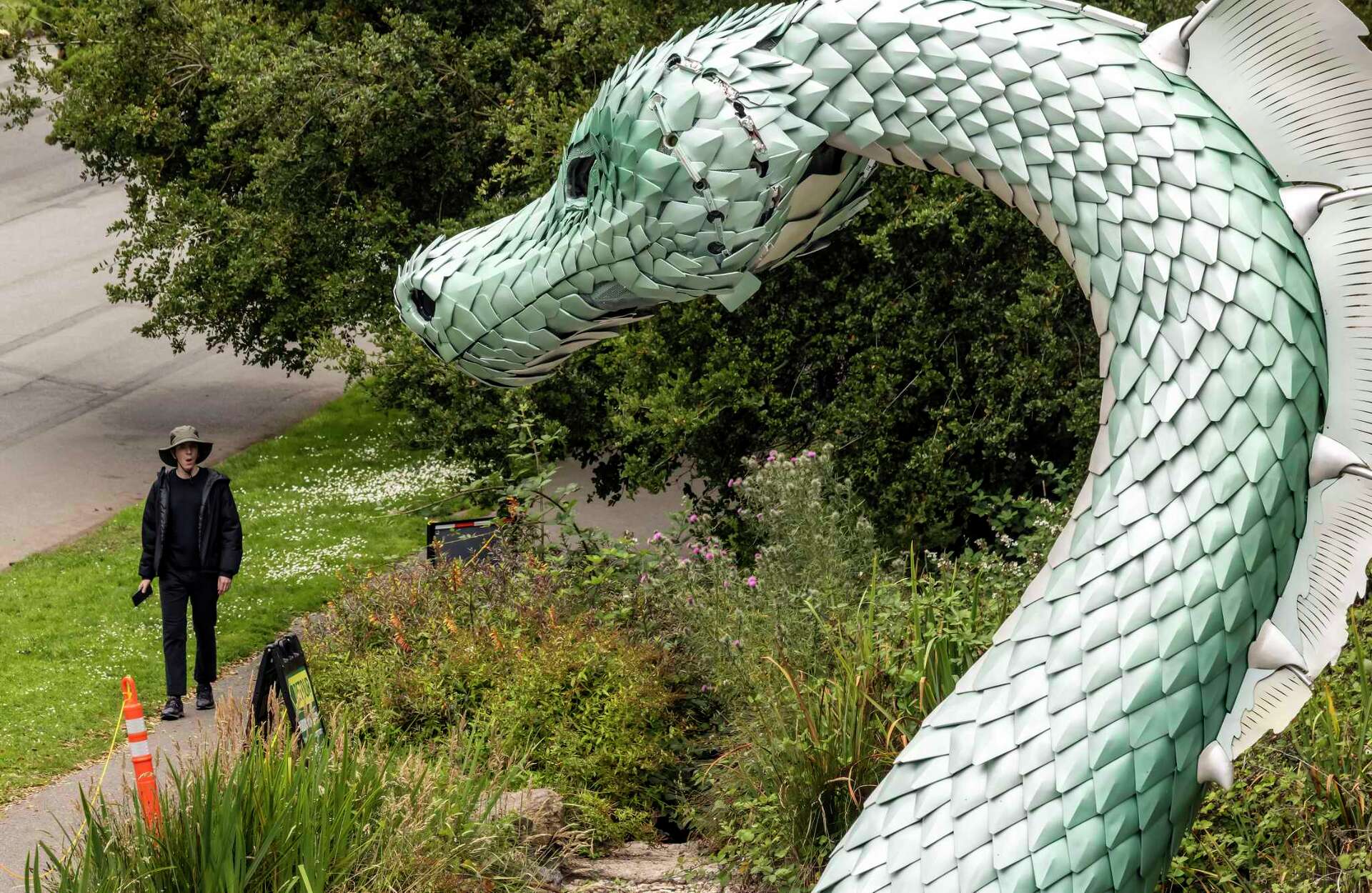 Giant sea serpent sculpture arrives in Golden Gate Park. Here’s a look