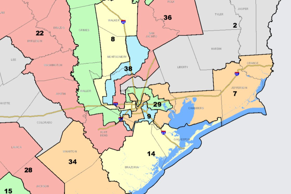 A viral Texas redistricting map was the work of a random hobbyist