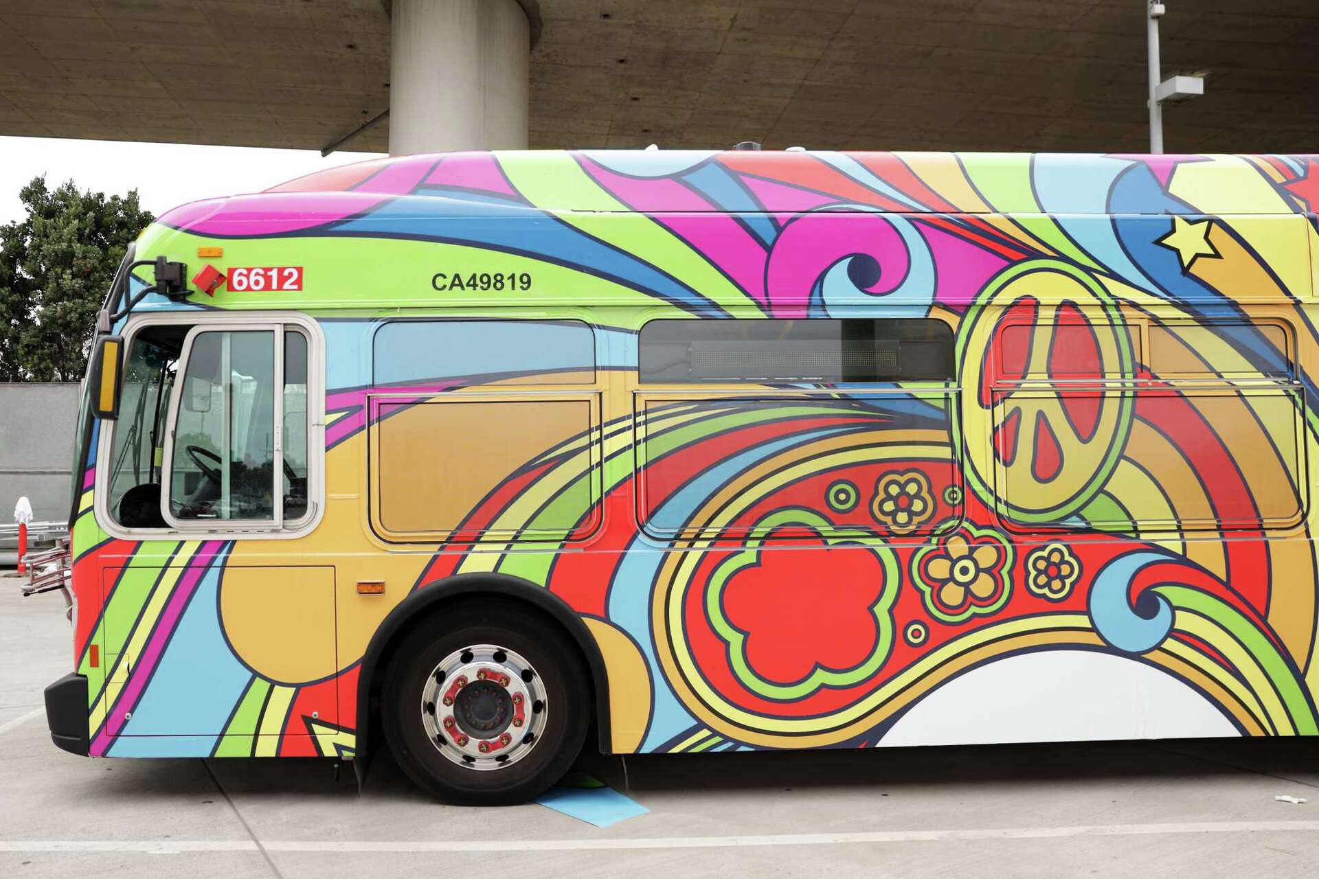 Muni just unveiled new psychedelic buses in San Francisco