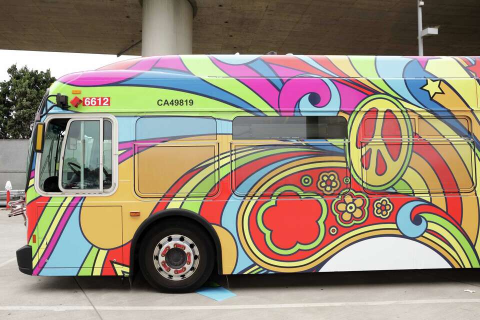 Muni just unveiled new psychedelic buses in San Francisco