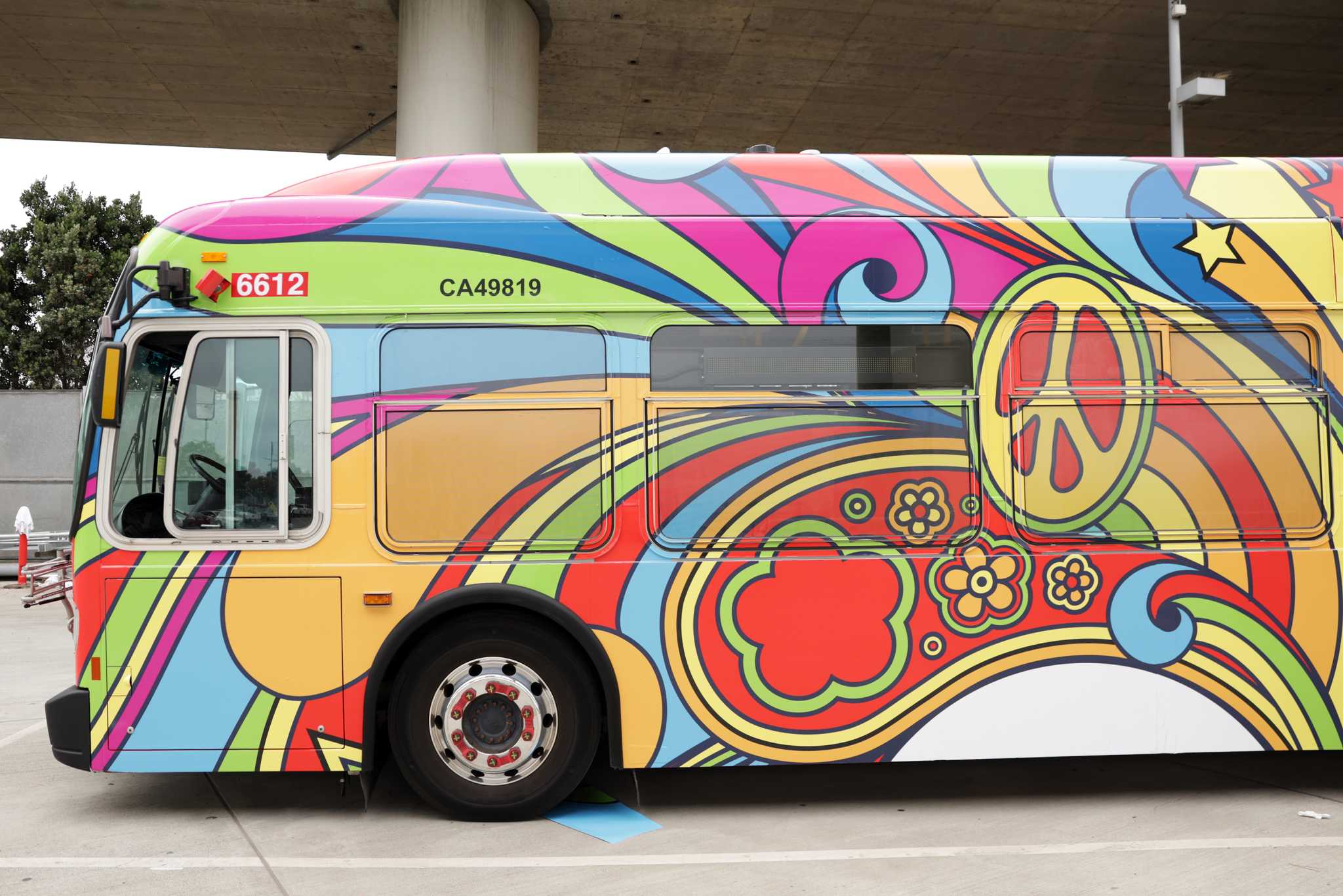 Muni just unveiled new psychedelic buses in San Francisco