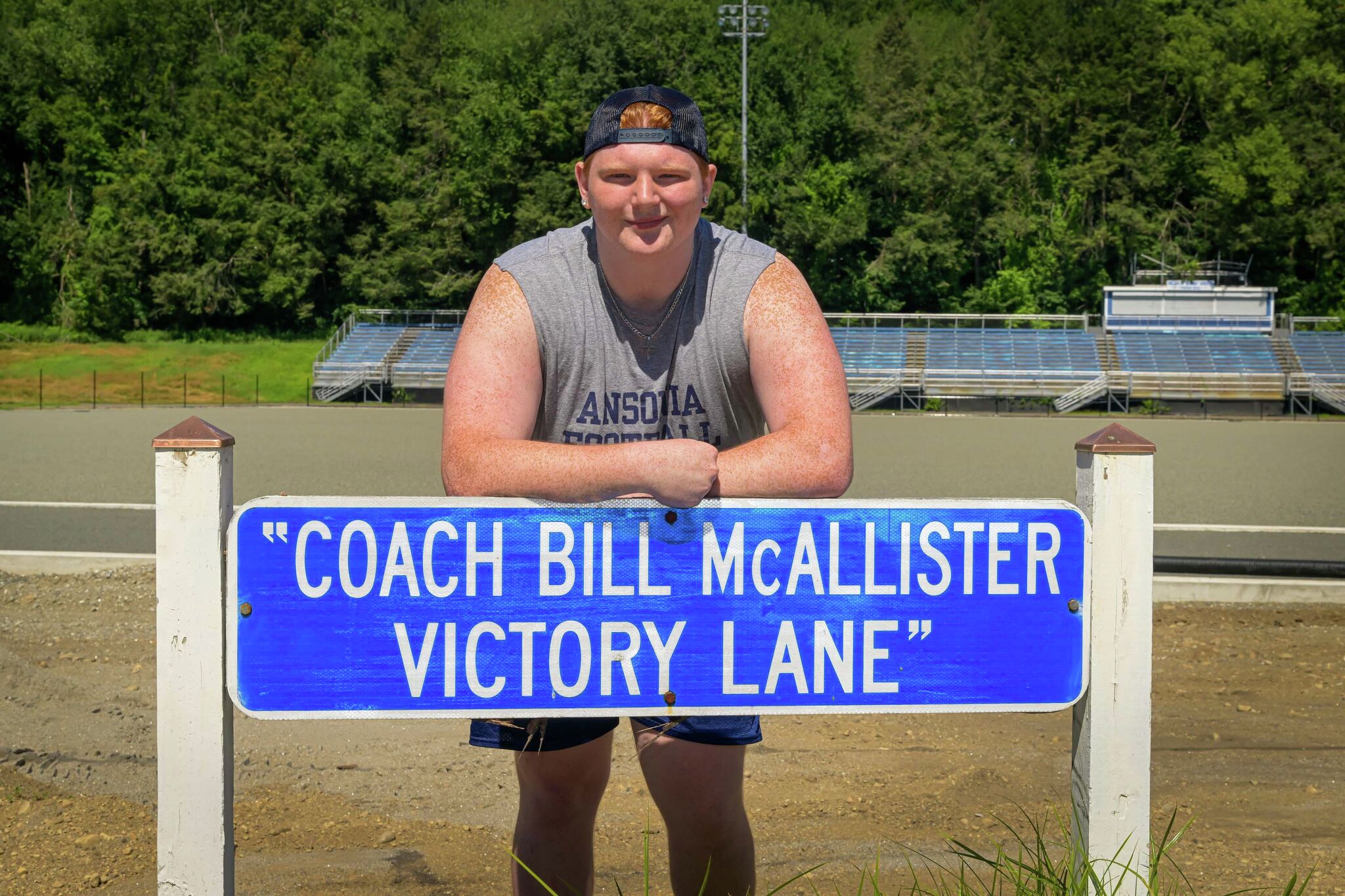 Jacob Romanowski is Ansonia football's face of the franchise