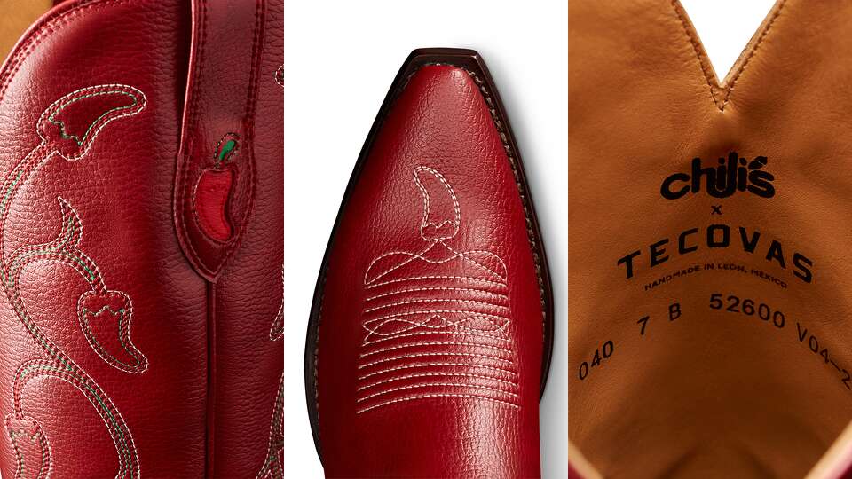 Tecovas, Chili's serve up chili pepper cowboy boots collab