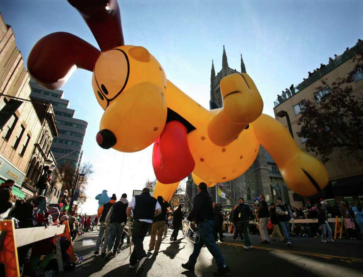 Balloons leave crowd walking on air