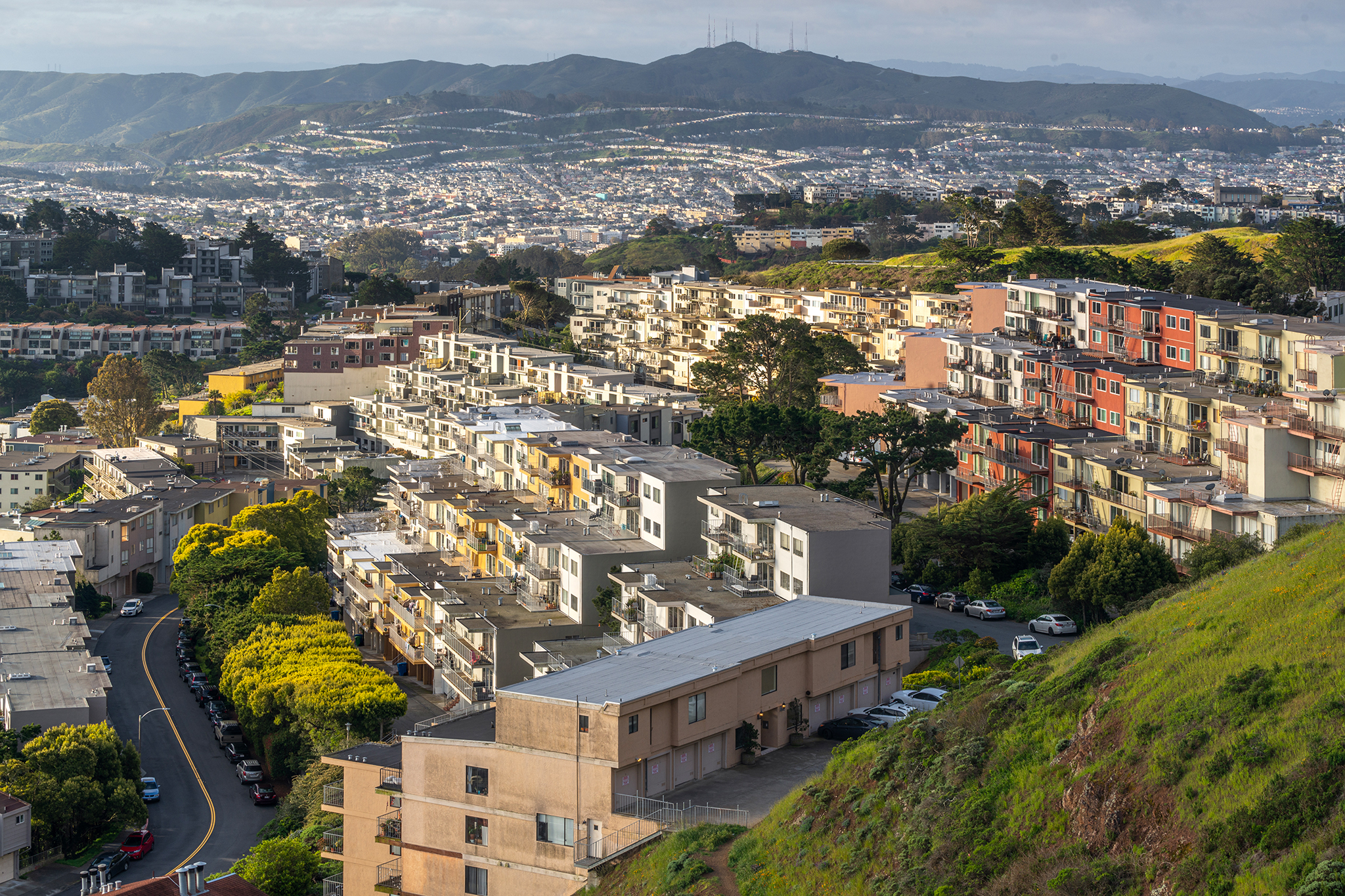 San Francisco rises where the grid gives up