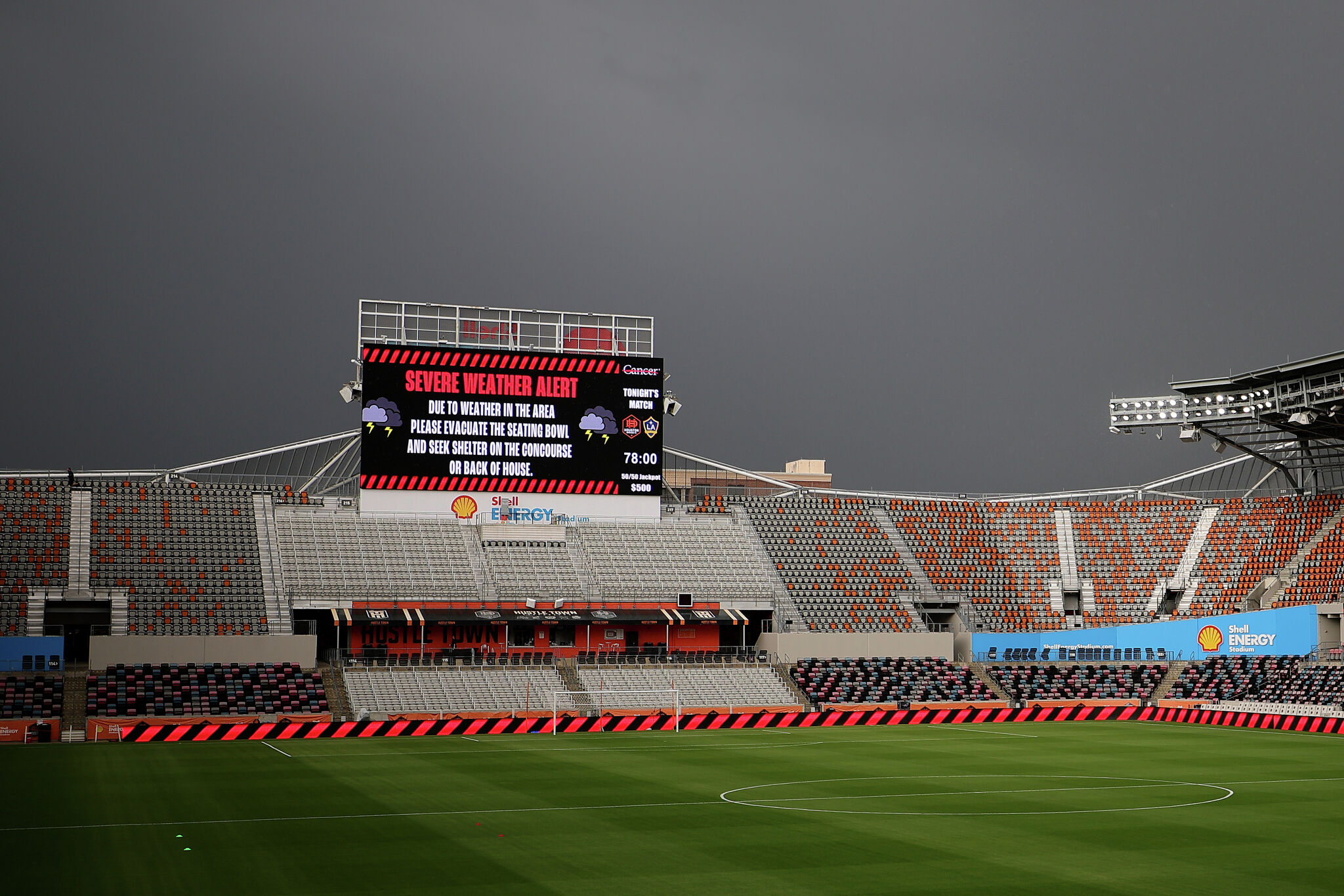 Houston Dynamo match with Galaxy postponed after four-hour delay