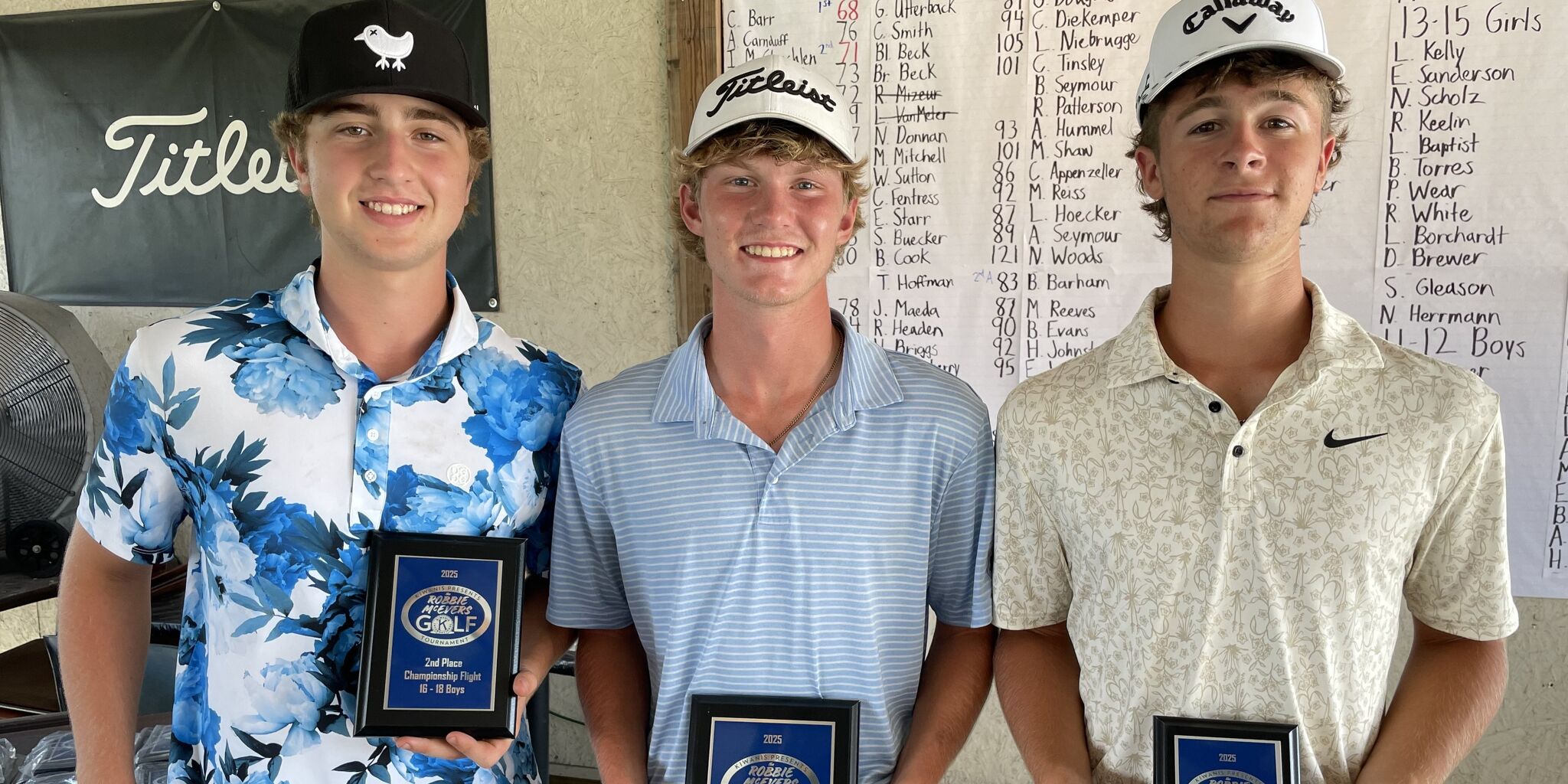 2025 Kiwanis Robbie McEvers Golf Tournament results announced