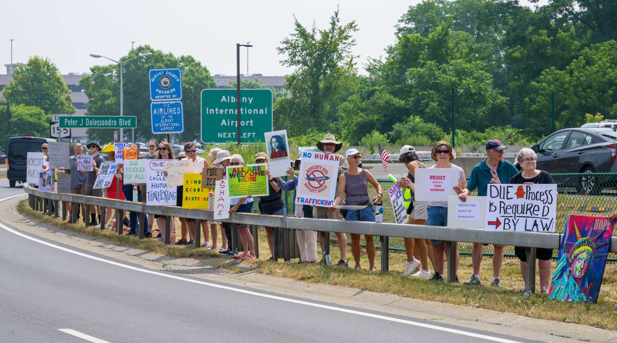 Stephanie Rivas, morning anchor at NEWS10ABC WTEN, leaving the station