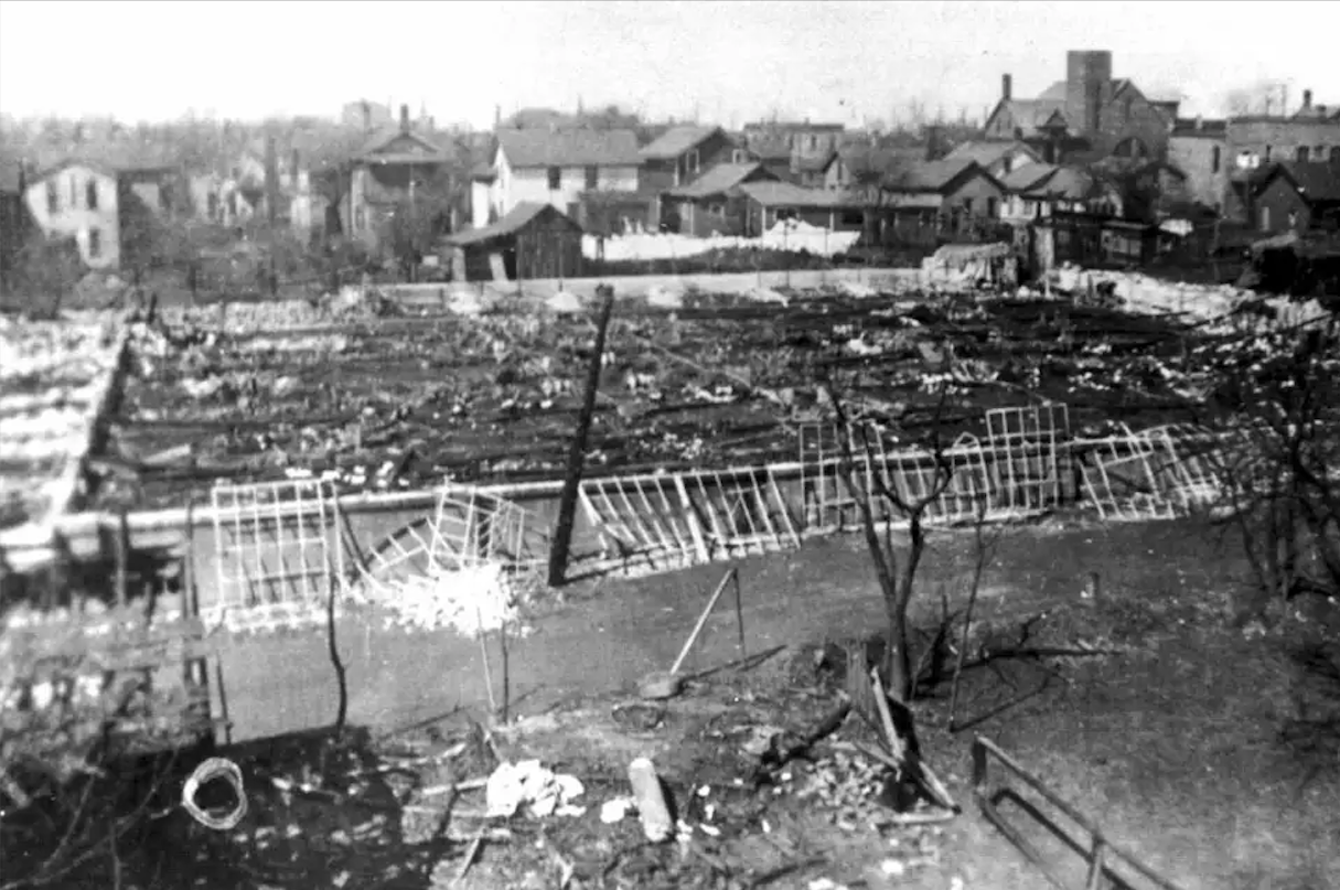 Manistee Marshall Field Mills Company factory destroyed