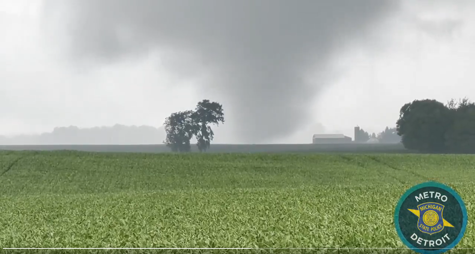 Michigan's 30th tornado strikes Deckerville, damages barn and home