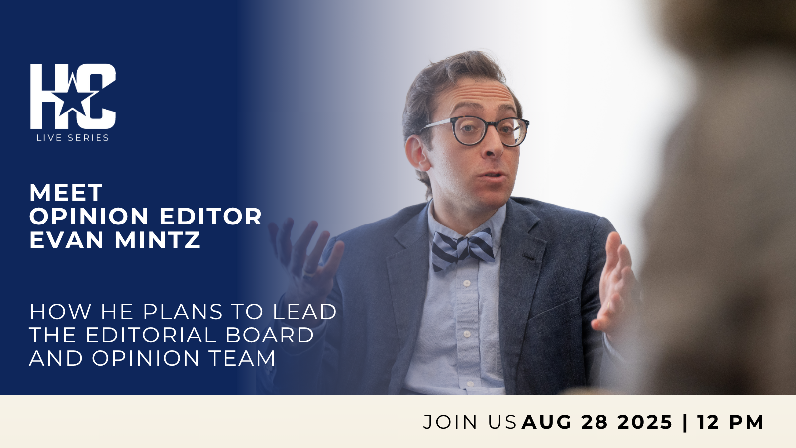 Evan Mintz: Meet him in his new opinion editor role