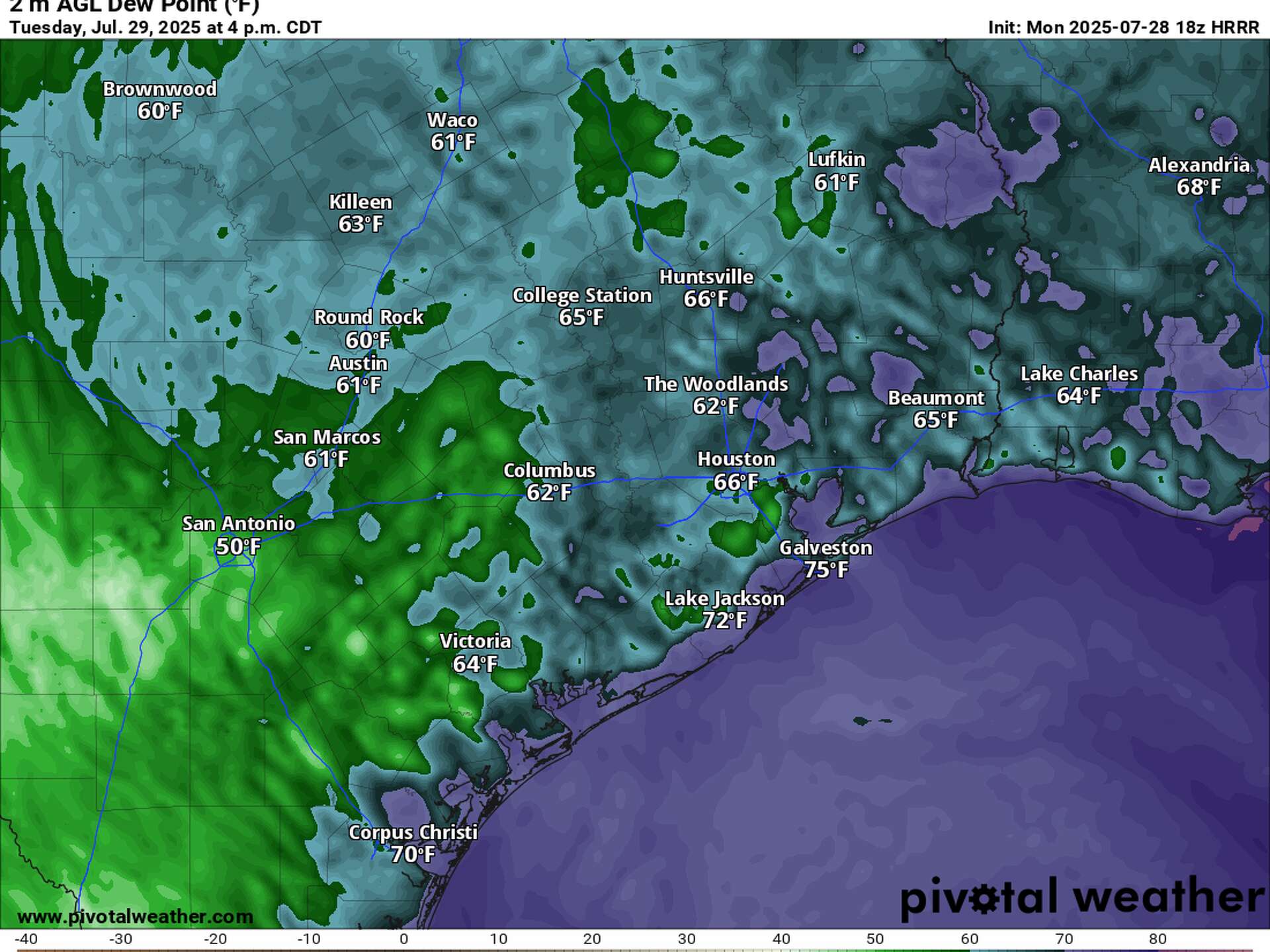Houston nears 100 degrees on Tuesday. What about the humidity?