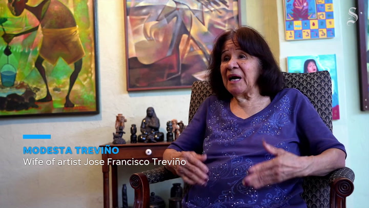 Modesta Treviño talk about her late husband and Austin Chicano artist