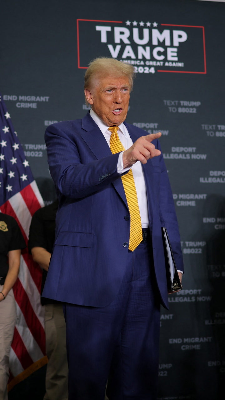 Donald Trump touts immigration policies at Austin rally ahead of Joe ...