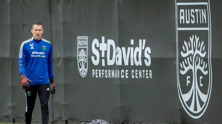 Austin FC goalkeeper Brad Stuver talks to media in advance of June 12 ...