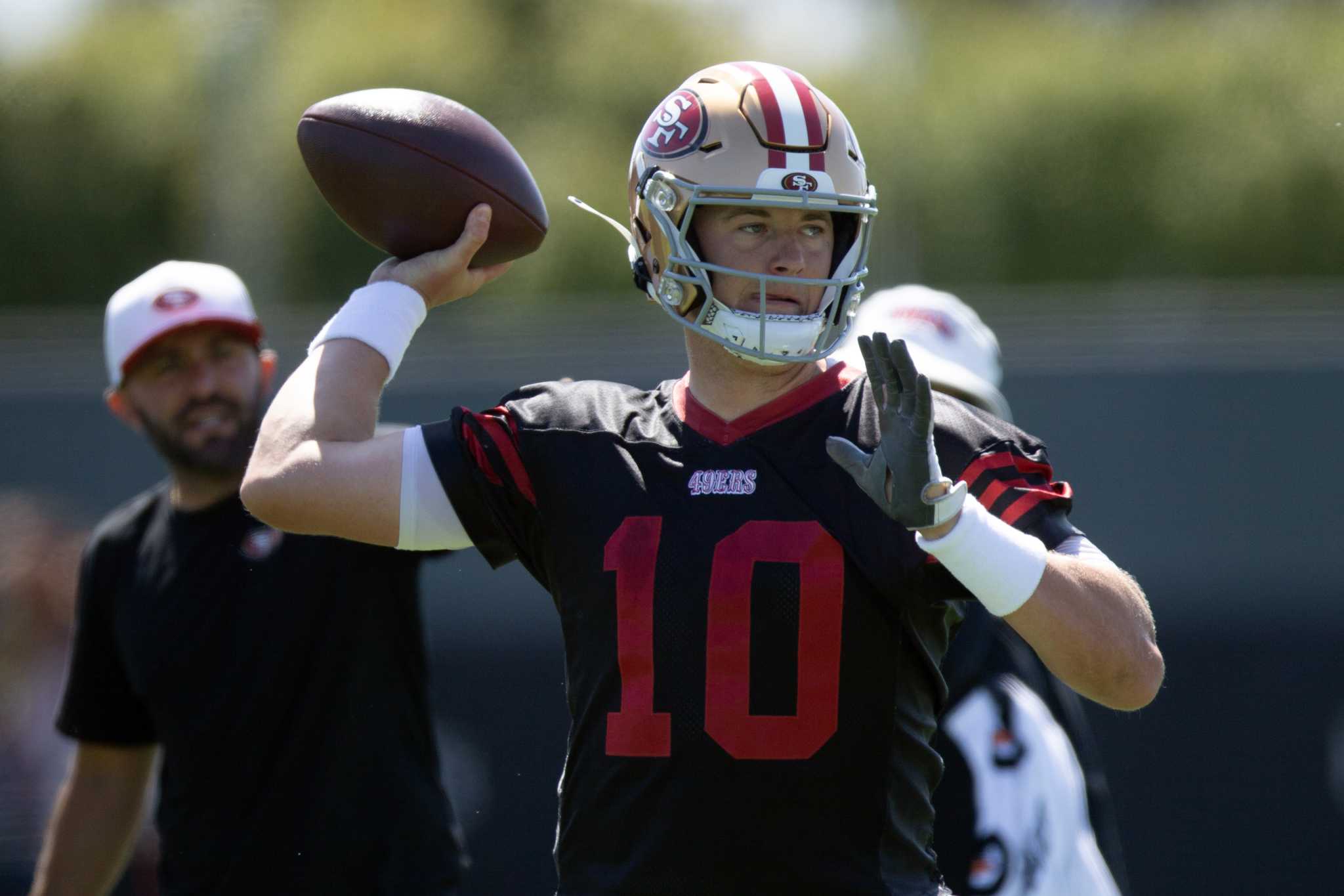 49ers practice report: QB Mac Jones celebrates, C.J. West dominates