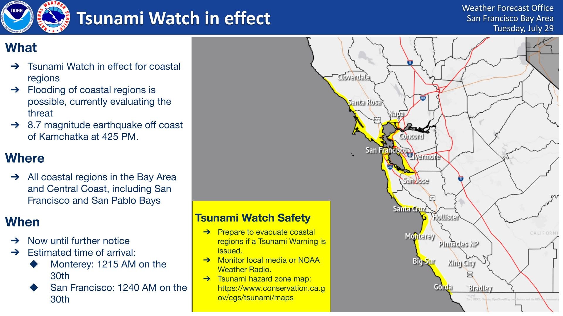 Tsunami advisory issued for Calif. after powerful quake near Russia