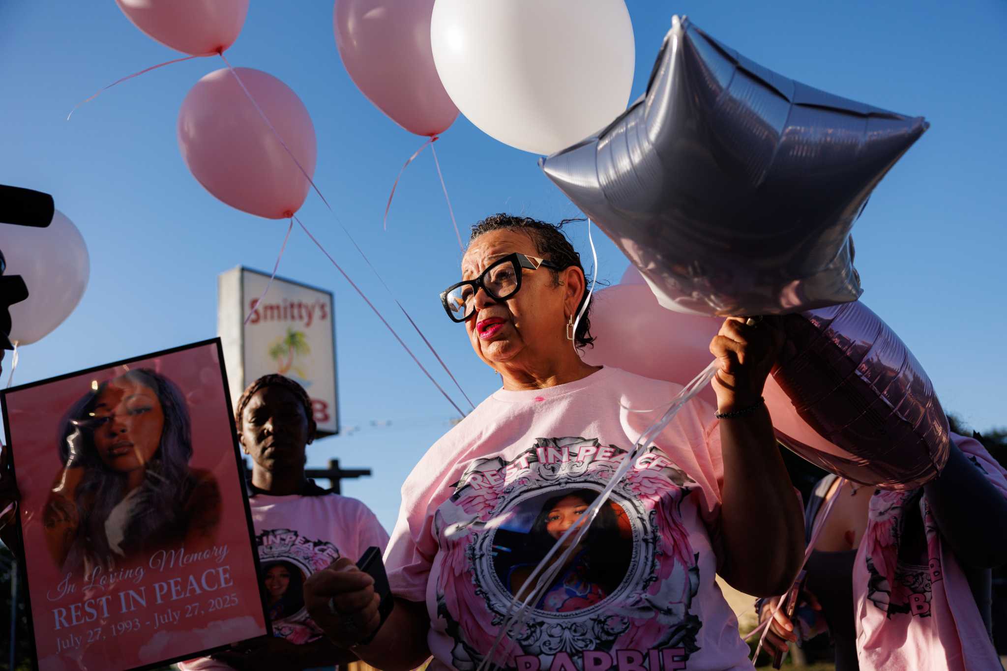 Simone Lyke remembered with balloon tribute following deadly attack