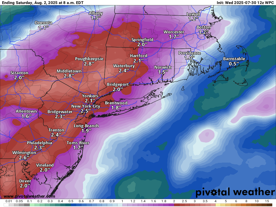 Flash flood risk across CT as storms bring heavy rain. Here's when.