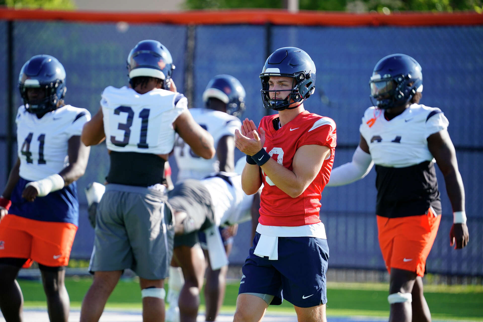 Owen McCown embraces leadership role as UTSA opens fall practice
