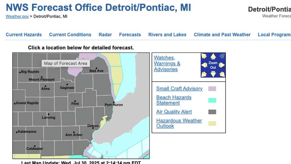 All of Michigan under air quality alerts due to Canadian fire smoke