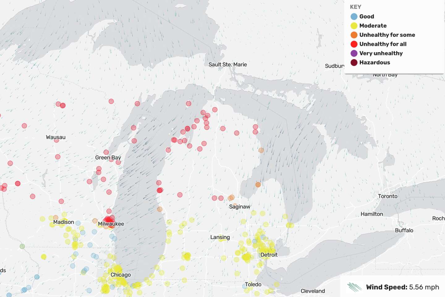 All of Michigan under air quality alerts due to Canadian fire smoke