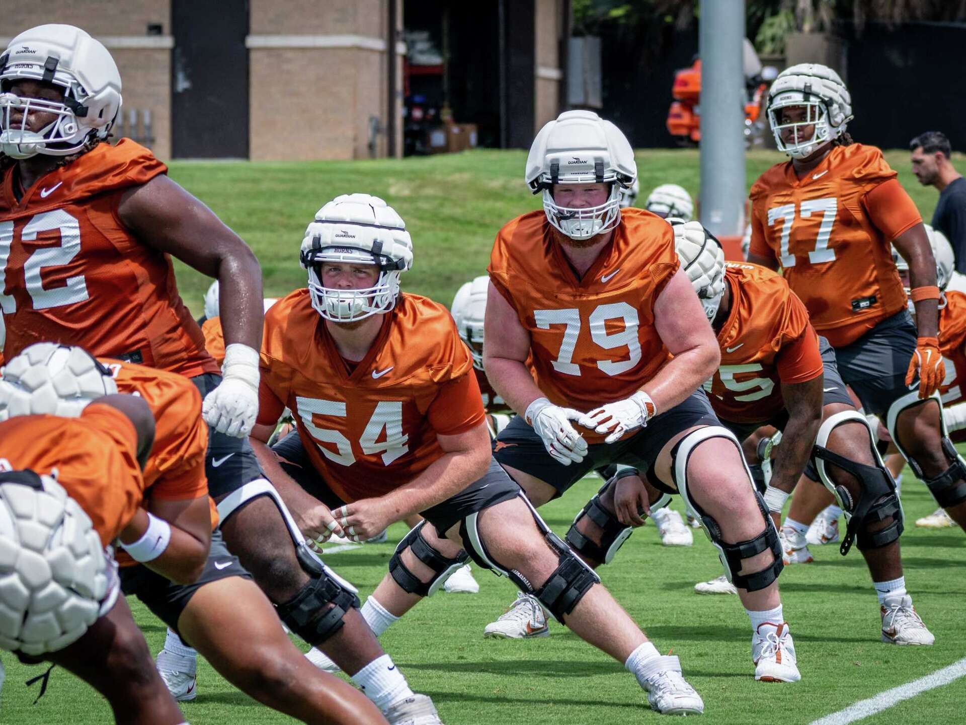 Trevor Goosby: New-look Texas offensive line eager to show 'grit'